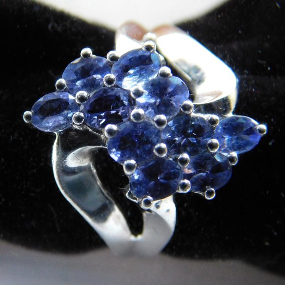 QVC | Jewelry | Vintage Qvc Iolite Ring Set In 925 | Poshmark